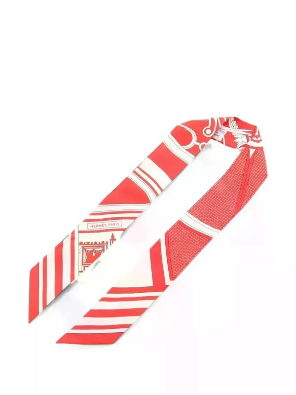 Hermès 2000s Washington's Carriage Ribbon Scarf