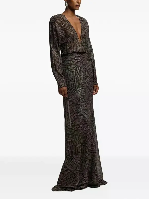 Ralph Lauren Shannen V-neck Maxi Dress