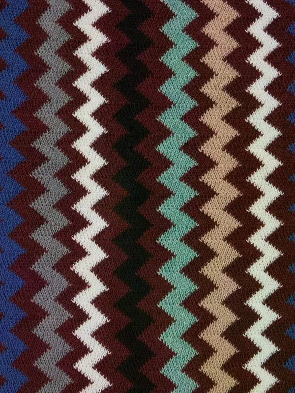 Missoni Zigzag-knit Fringed Scarf