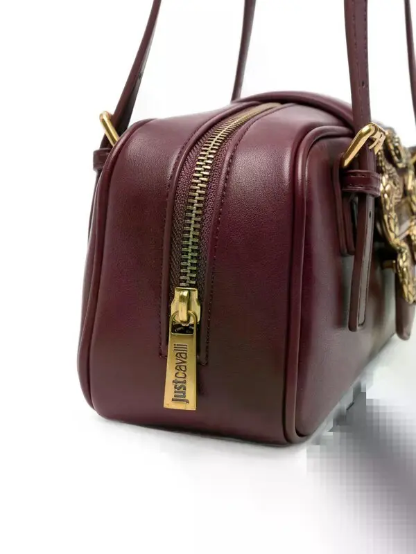 Just Cavalli Faux-leather Shoulder Bag With Snake Plaque
