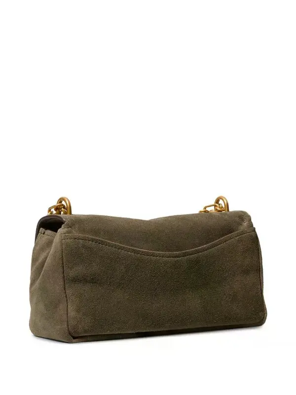Michael Kors Suede Shoulder Bag With Chain Strap