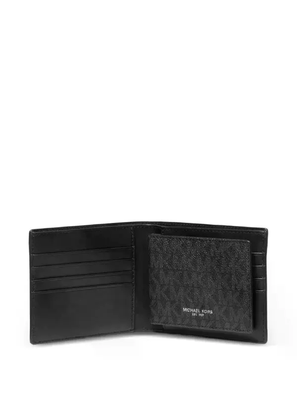 Michael Kors Harrison Logo Billfold Wallet With Passcase