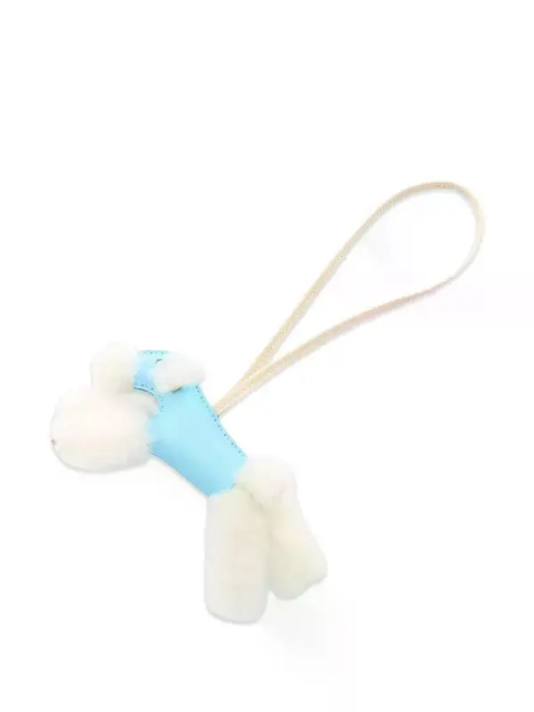 Hermès 2025 Paddy Sheepskin Bag Charm - Blue