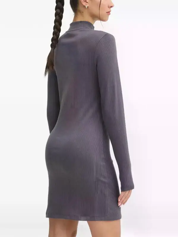 PUMA Ribbed-knit Long-sleeve Mini Dress