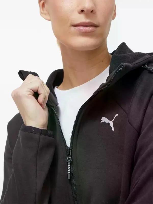 PUMA Logo-print Zip-up Hoodie