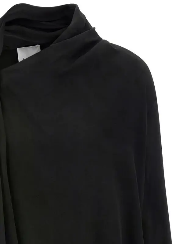 NUDE Draped-panel Asymmetrical Blouse