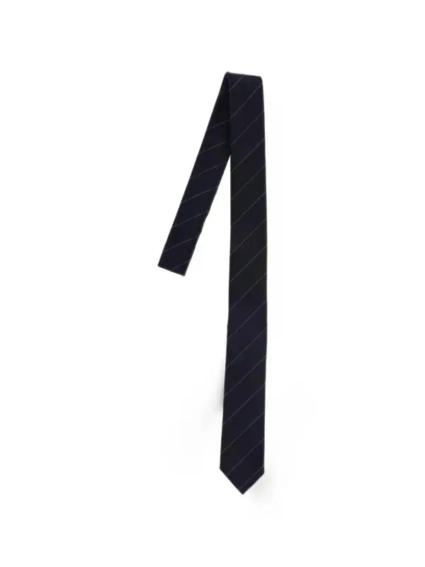 Thom Browne Rwb Stripe Neck Tie - Blue