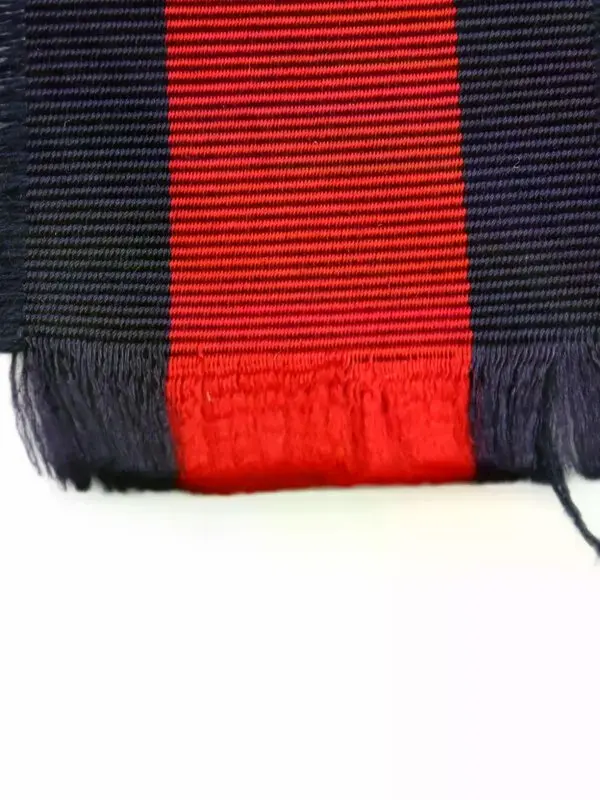 Gucci 2010s Web Grosgrain Rhinestone-embellishment Brooch