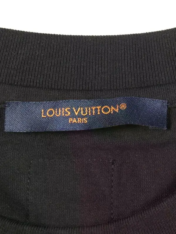 LOUIS VUITTON 2000s Embellished Signature T-shirt