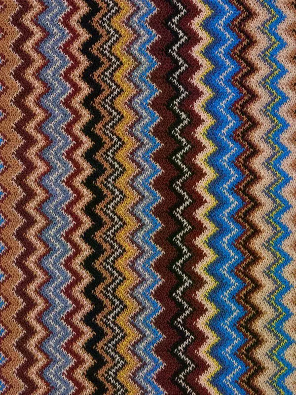 Missoni Zigzag Knit Fringed Scarf