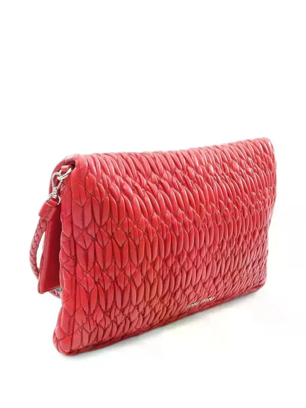 Miu Miu Matelassé Crystal Embellished Shoulder Bag