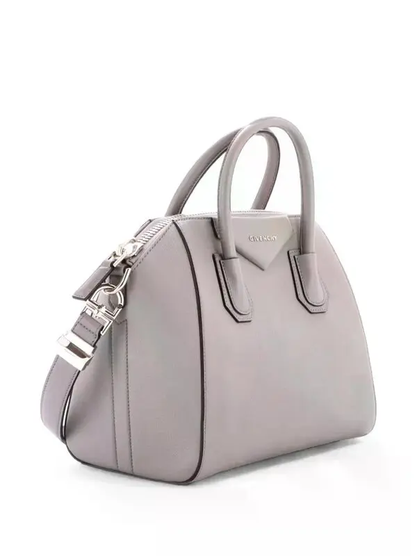 Givenchy Antigona Leather Satchel - Grey