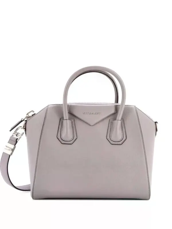 Givenchy Antigona Leather Satchel - Grey