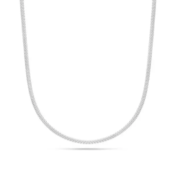 SIF JAKOBS JEWELLERY Rete Mesh Necklace - Silver
