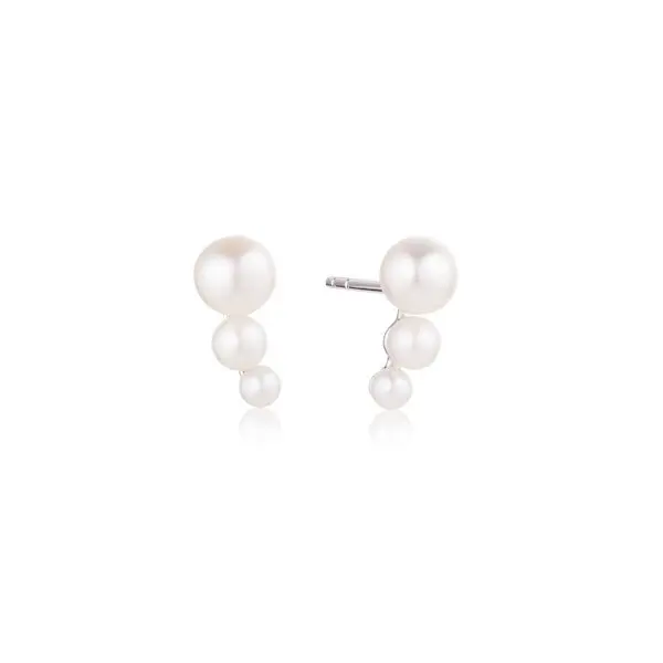 SIF JAKOBS JEWELLERY Ponza Tre Earrings With Freshwater Pearls In Sterling Silver - White/silver
