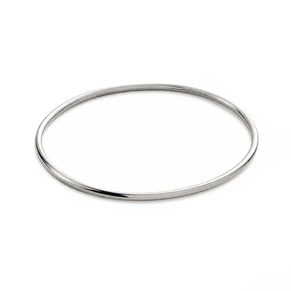OUTOFOFFICE Sleek Polished Anklet - Silver