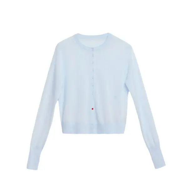 ALAS Baby Cardigan With Contrast Button Detail - Blue