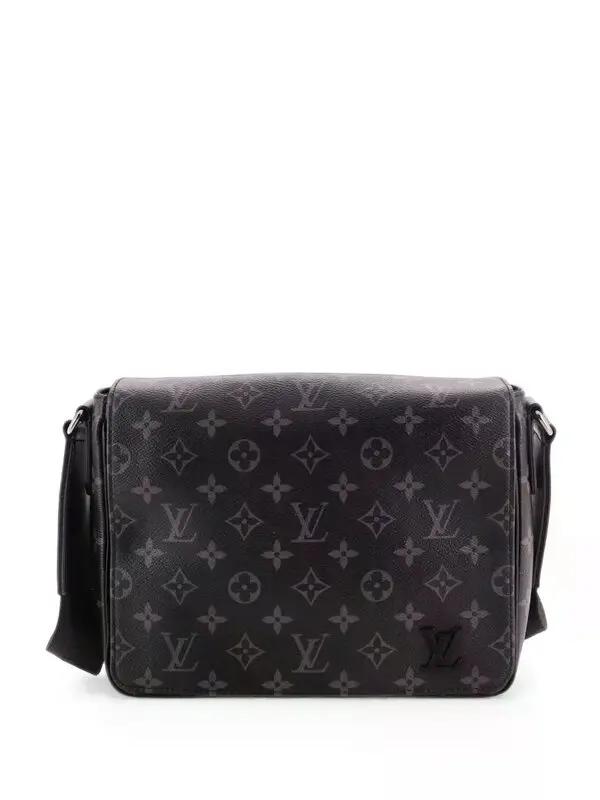 LOUIS VUITTON District Messenger Bag Monogram Eclipse Canvas Mm Crossbody Bag - Black