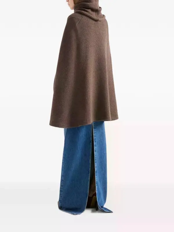 7 For All Mankind High-neck Shawl-sleeve Sweater