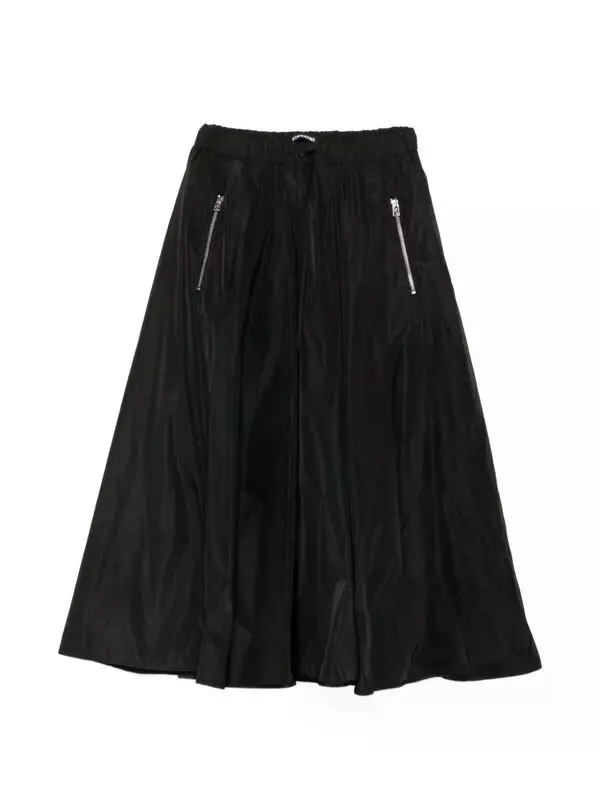 SUSANNE BOMMER Drawstring-waist Zip-pocket Skirt - Black