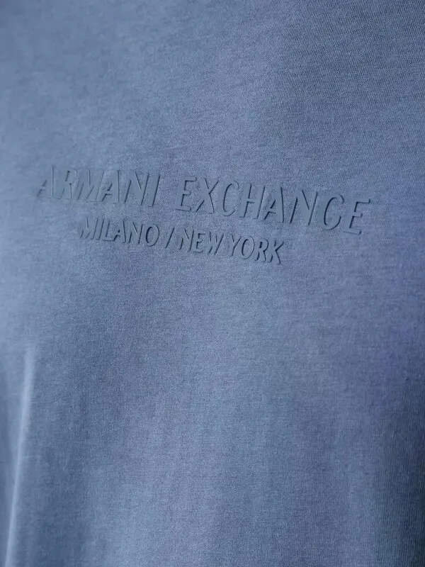 Armani Exchange Logo-embossed T-shirt