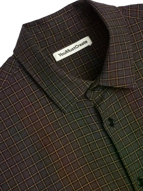 You Must Create Curtis Checked Cotton Shirt