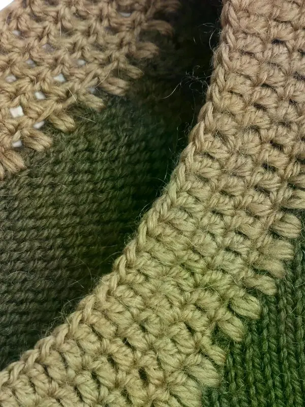 You Must Create Fife Crochet-trim Sweater