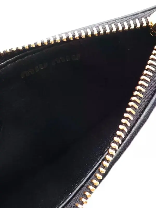 Miu Miu 2020s Matelassé Quilted Coin Purse - Black