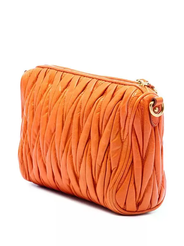 Miu Miu Matelassé Nappa Charm Shoulder Bag