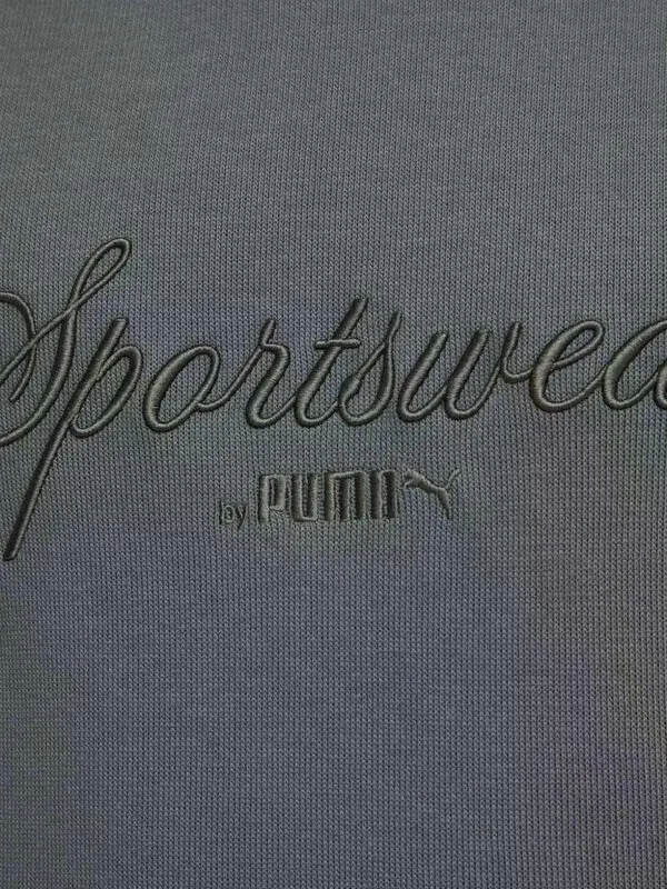 PUMA Logo-embroidered Drawstring Hoodie