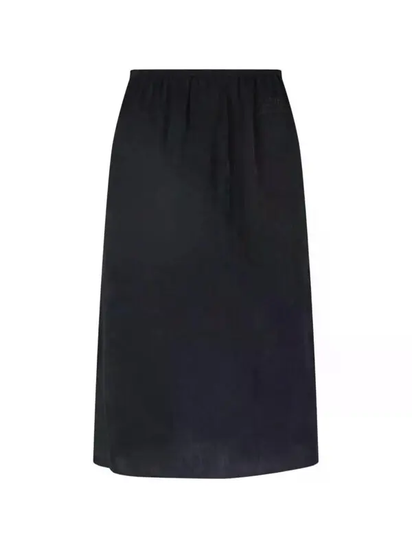 MAISON MARGIELA Logo-print Midi Skirt - Black