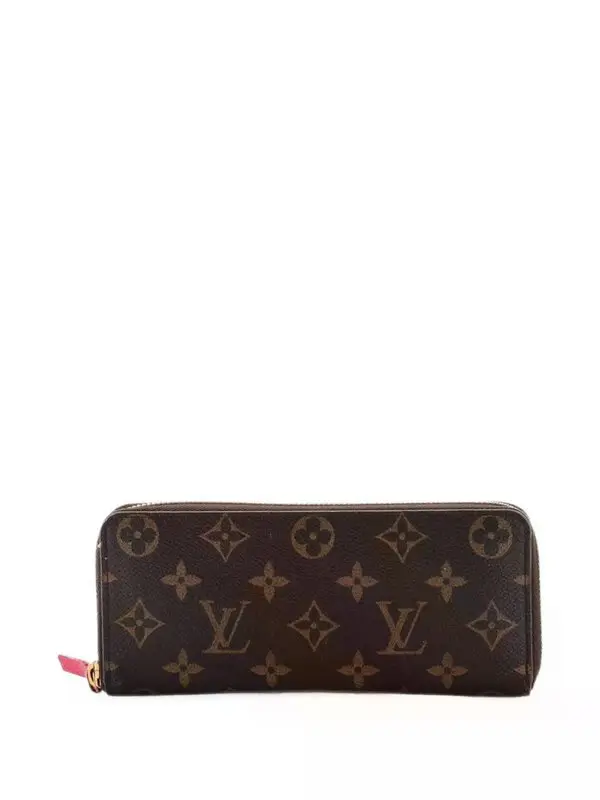 LOUIS VUITTON Clemence Wallet Monogram Canvas Small Wallets - Brown