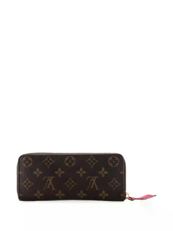 LOUIS VUITTON Clemence Wallet Monogram Canvas Small Wallets