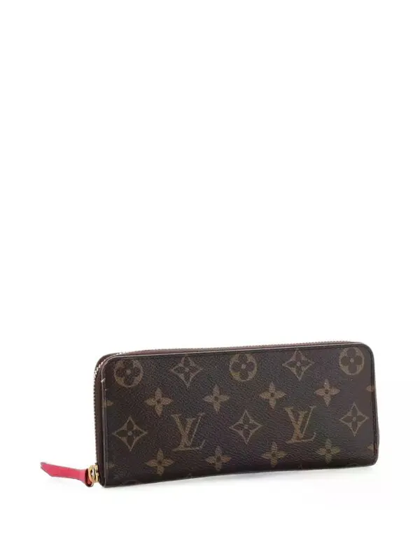 LOUIS VUITTON Clemence Wallet Monogram Canvas Small Wallets