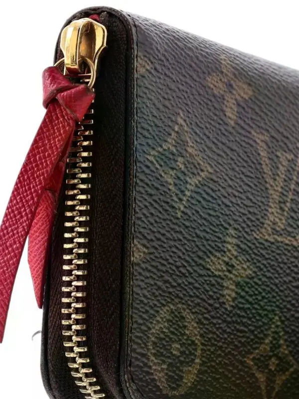 LOUIS VUITTON Clemence Wallet Monogram Canvas Small Wallets