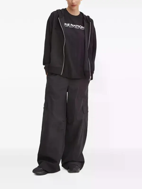 PUMA Logo-embroidered Zip-up Hoodie