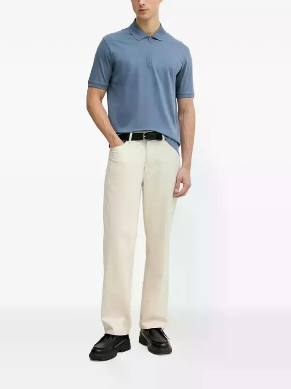 Armani Exchange Zip-fastening Polo Shirt - Blue