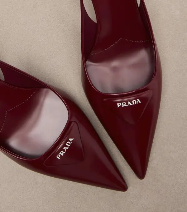 Prada Leather Slingback Pumps