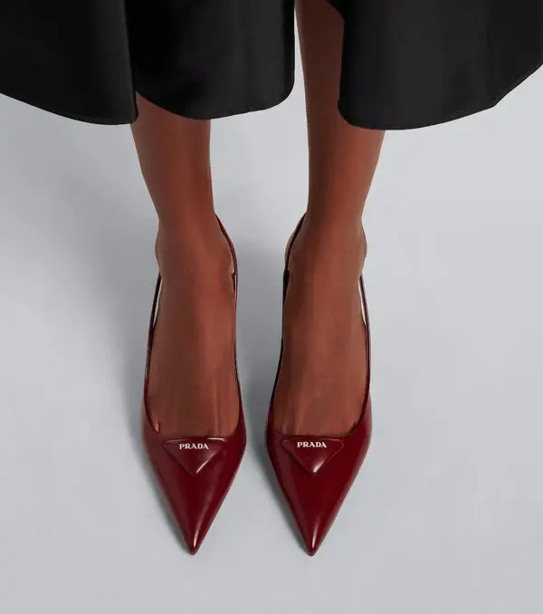Prada Leather Slingback Pumps