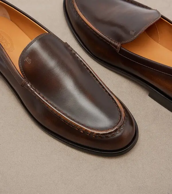 TOD'S Studded Leather Loafers