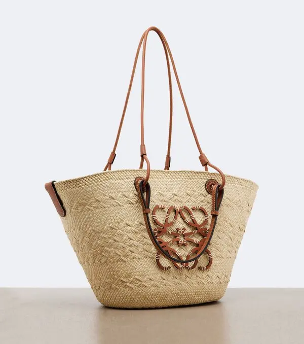 Loewe Anagram Raffia Basket Bag