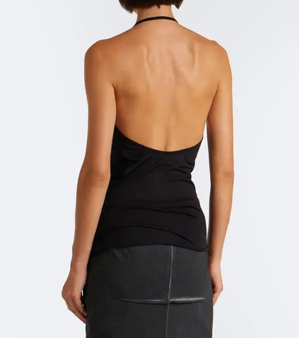 Rick Owens Draped Wool And Silk Top