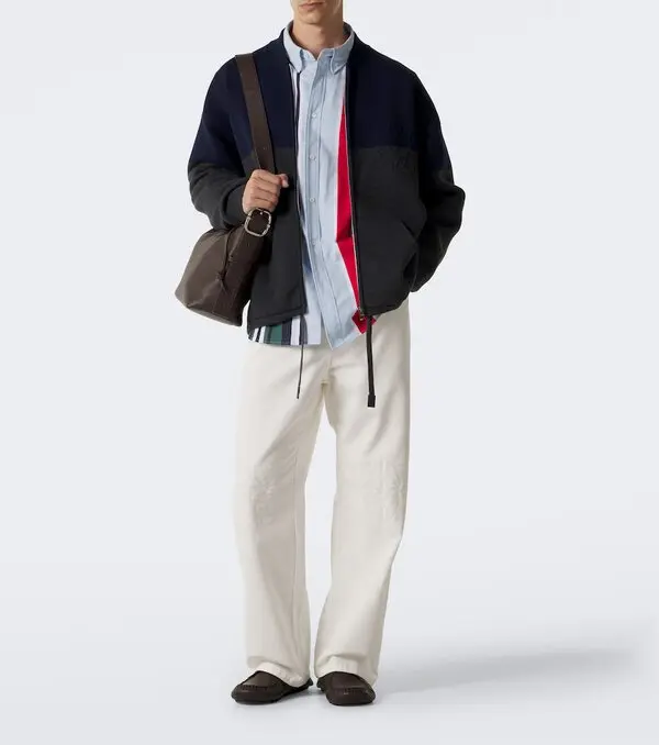 Loewe Anagram Cotton-blend Zip-up Cardigan