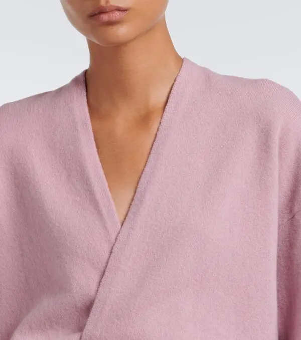 Extreme Cashmere N°516 Ella Cashmere-blend Wrap Cardigan