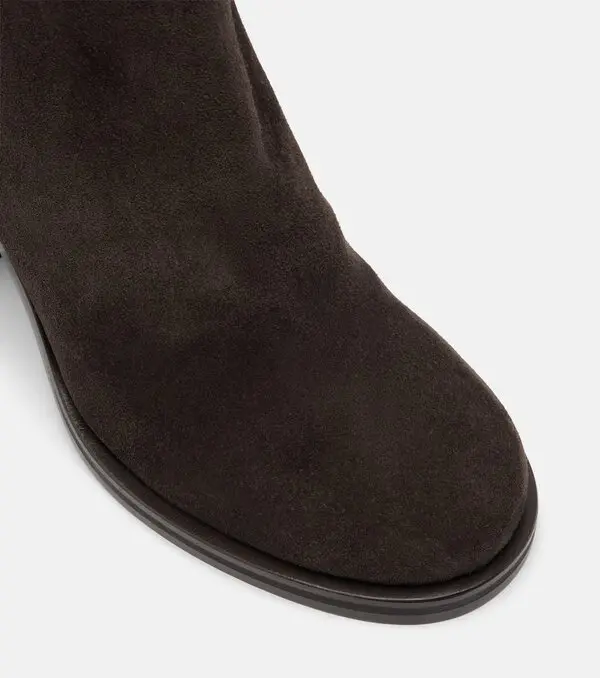 Brunello Cucinelli Monili Suede Ankle Boots