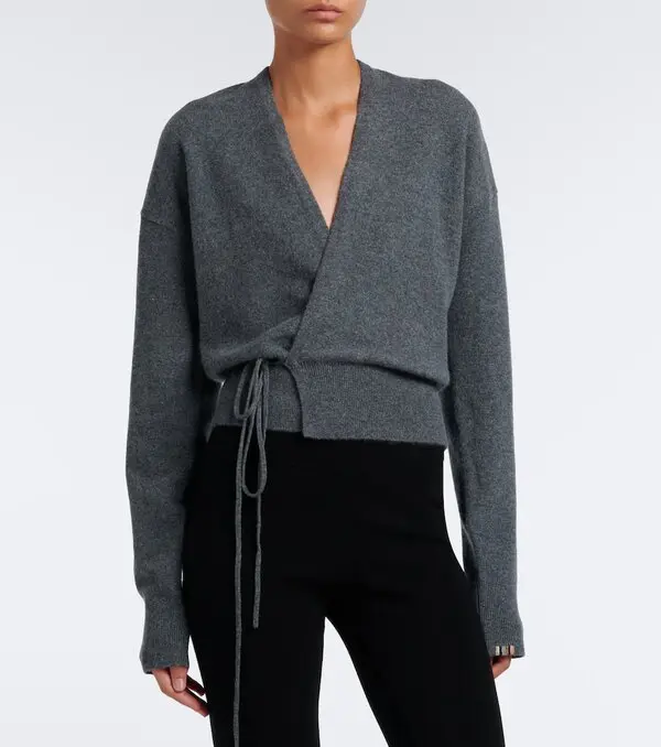 Extreme Cashmere N°516 Ella Cashmere-blend Wrap Cardigan