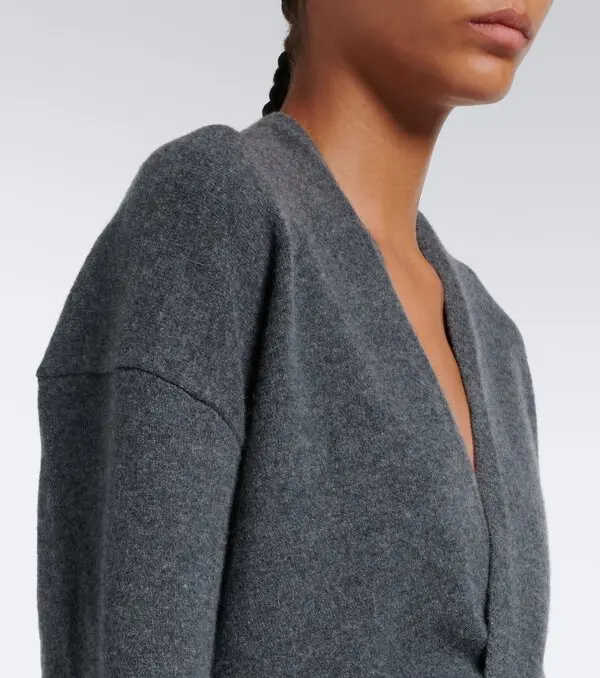 Extreme Cashmere N°516 Ella Cashmere-blend Wrap Cardigan
