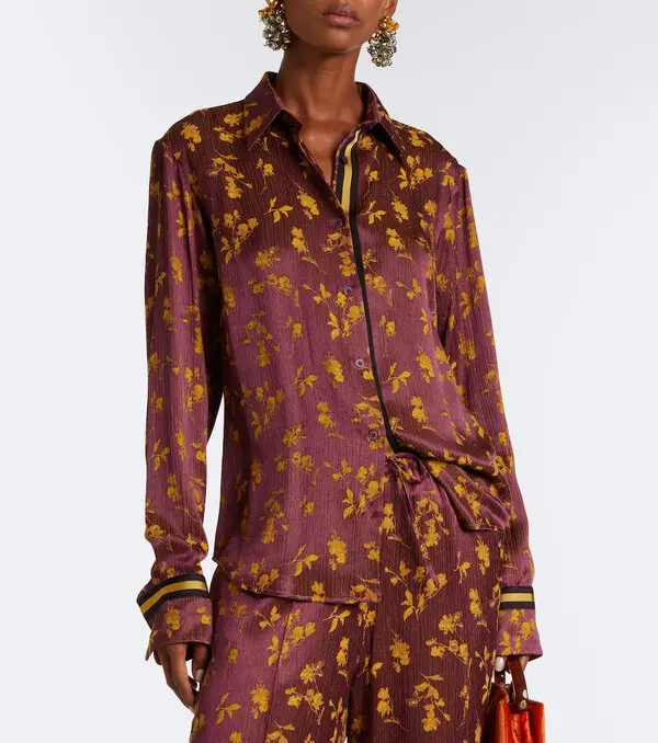 Dries Van Noten Floral Jacquard Shirt