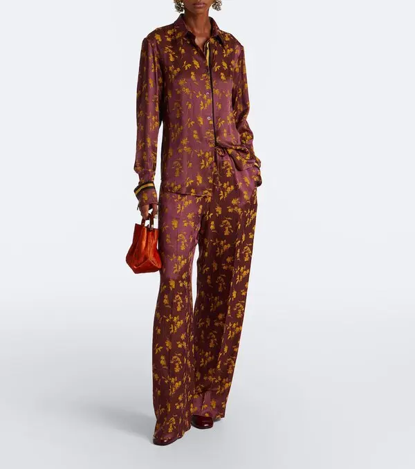 Dries Van Noten Floral Jacquard Shirt