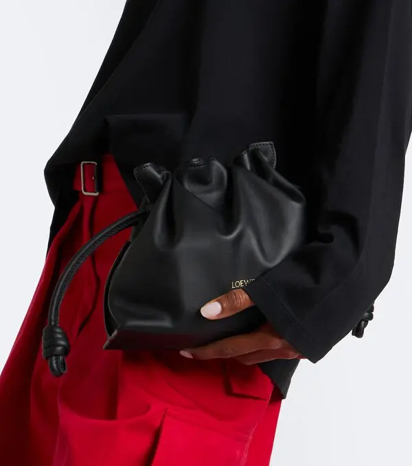 Loewe Flamenco Mini Leather Clutch